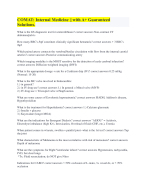 COMAT: Internal Medicine || with A+ Guaranteed Solutions. - DocMerit