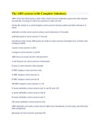 The ABO system (with Complete Solutions) - DocMerit