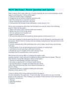 NUFT 204 Exam 1 Review Questions and Answers. - DocMerit