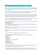 RNC-OB Inpatient Obstetric || All Correct 100%. - DocMerit