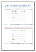 ATI PEDS NURSING CARE OF CHILDREN PROCTORED EXAM 2023/2024 NEXT GEN ...