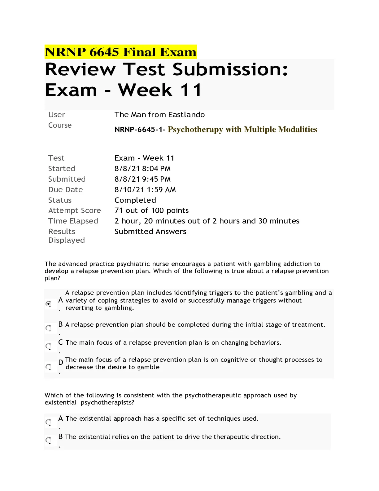 NRNP 6645 Final Exam / NRNP6645 Final Exam with additional Questions ...