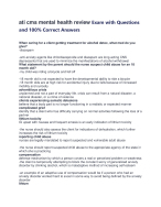 ati cms mental health review Exam with Questions and 100% Correct ...