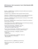 BTEC BUSINESS UNIT 3: FORMULAS Exam 36 Questions with Answers,100% ...