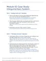 NURSING MA278 Module 02 Case Study: Integumentary System - DocMerit