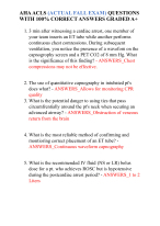 AHA ACLS Post-Test Answer Key (2025–2026) | 100% Verified Solutions ...