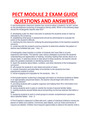 PECT EXAM MODULES 2 & 3 QUESTIONS AND ANSWERS ALL BUNDLED TOGETHER ...