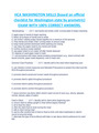 HCA WASHINGTON SKILLS (based on official checklist for Washington state ...
