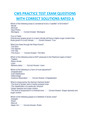 CWS PRACTICE TEST EXAM QUESTIONS WITH CORRECT SOLUTIONS RATED A - DocMerit