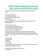 CCP/FPC EXAM 1 (Questions and Answers) 100% Accurate and Verified ...