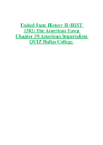 United State History II (HIST 1302) The American Yawp Chapter 19 ...