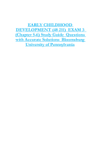 Early Childhood Final Exam (Questions With Complete Solutions) - DocMerit