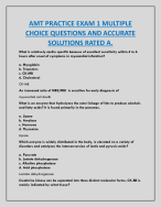 AMT Practice 1 Exam| 214 QUESTIONS| WITH COMPLETE SOLUTIONS - DocMerit