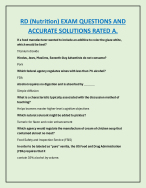 RD CDR (Nutrition) COMBINED EXAM MATERIALS PACKAGE DEAL COMPLETE AND ...