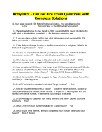 Army OCS Tactics Test questions with correct answers - DocMerit