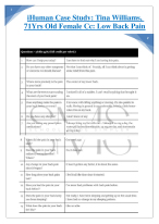 IHuman Case Study: Thomas Warren,a 72-year-old male, presents with a ...