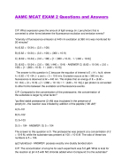 AAMC MCAT Exam Questions And Answers - DocMerit