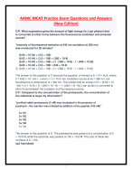 AAMC MCAT Exam Questions And Answers - DocMerit