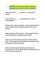 Abdomen ARDMS Mock Exam Questions and Answers 2025 - DocMerit