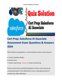 Cert Prep: Salesforce AI Associate Assessment Exam Questions & Answers ...