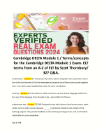 Cambridge DELTA Module 1 / Terms/concepts for the Cambridge DELTA ...