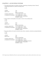 Chapter 5: Accounting Systems - DocMerit