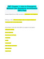 EMT Chapter 1: Intro to Emergency Medical Care Questions and Answers 100% Pass - DocMerit