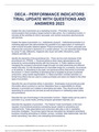 DECA - PERFORMANCE INDICATORS TRIAL UPDATE WITH QUESTIONS AND ANSWERS ...