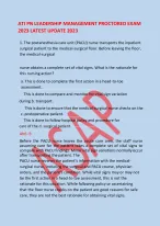 ATI PN LEADERSHIP MANAGEMENT PROCTORED EXAM 2023 LATEST UPDATE 2024 ...