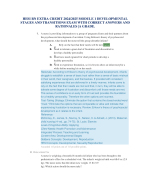 HESI RN EXTRA CREDIT 2024/2025 MODULE 1 DEVELOPMENTAL STAGES AND ...