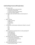 ServSafe Food Manager Practice Exam With Complete Solutions - DocMerit