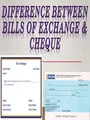 Bills of Exchange and Cheque Explained - DocMerit