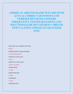 AMERICAN AIRLINES RAMP TEST 2025 - DocMerit