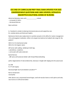 EOC END OF CURRICULUM PREP FINAL EXAM UPDATED FOR 2025 COMPREHENSIVE ...