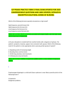 SLP PRAXIS PRACTICE FORM 2 FINAL EXAM UPDATED FOR 2025 COMPREHENSIVE ...