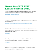 Wound Care WCC TEST LATEST UPDATE 2024. - DocMerit