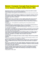 Module 4 Computer Concepts 2024 - DocMerit