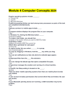Module 4 Computer Concepts 2024 - DocMerit