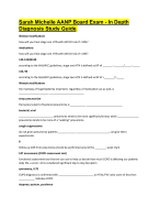 Sarah Michelle AANP Board Exam - In Depth Diagnosis Study Guide. - DocMerit