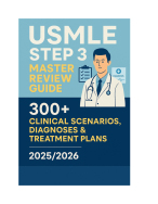 USMLE Step 3 – Master Review Guide 2025/2026 | 300+ Clinical Scenarios ...