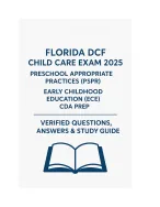 Florida DCF Child Care Exam 2025 | Preschool Appropriate Practices ...
