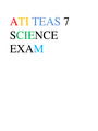 ATI TEAS 7 SCIENCE EXAM WITH ANS 2024 LATEST UPDATE - DocMerit