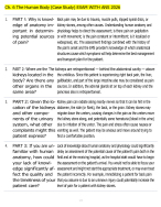 Ch. 6 The Human Body (Case Study) EXAM WITH ANS 2026 - DocMerit