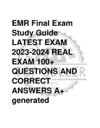 EMR FINAL WRITTEN EXAM 2024-2025 - DocMerit