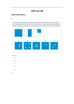 CAT4 for G6 Spatial Ability Battery - DocMerit