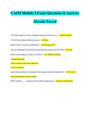CACO module 1 Exam Questions & Answers - DocMerit