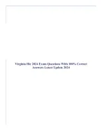 Virginia Hic 2024 Exam Questions With 100% Correct Answers Latest ...