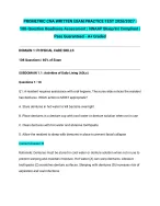 PROMETRIC CNA WRITTEN EXAM PRACTICE TEST 2026/2027| 180-Question ...