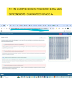 screenshots ATI PN comprehensive predictor 2025 exam - DocMerit