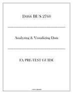 (WGU D466) BUS 2760 Analyzing & Visualizing Data - FA Pre Test Guide ...